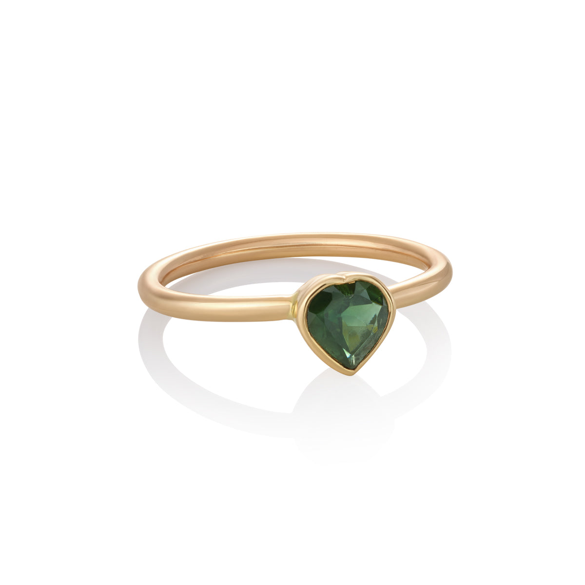 DIDDY HEART RING | EMERALD